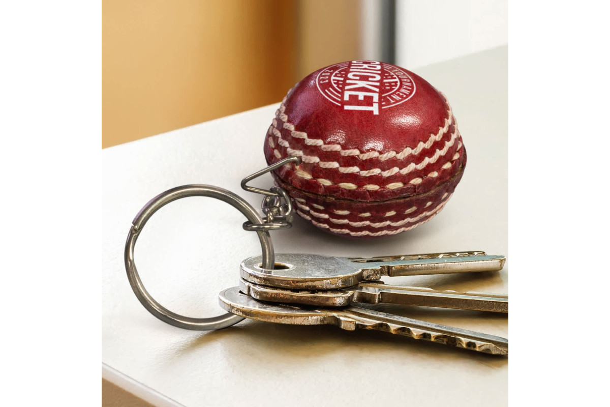 Cricket Ball Key Ring
