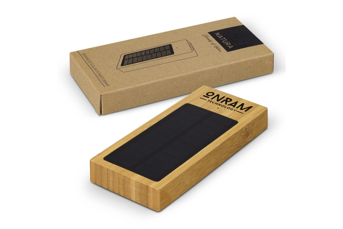 NATURA Bamboo Solar Power Bank