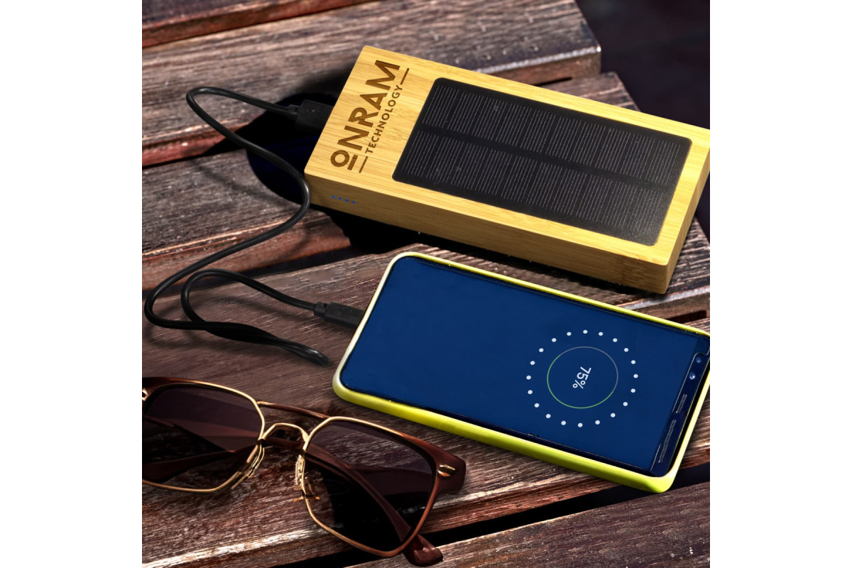 NATURA Bamboo Solar Power Bank
